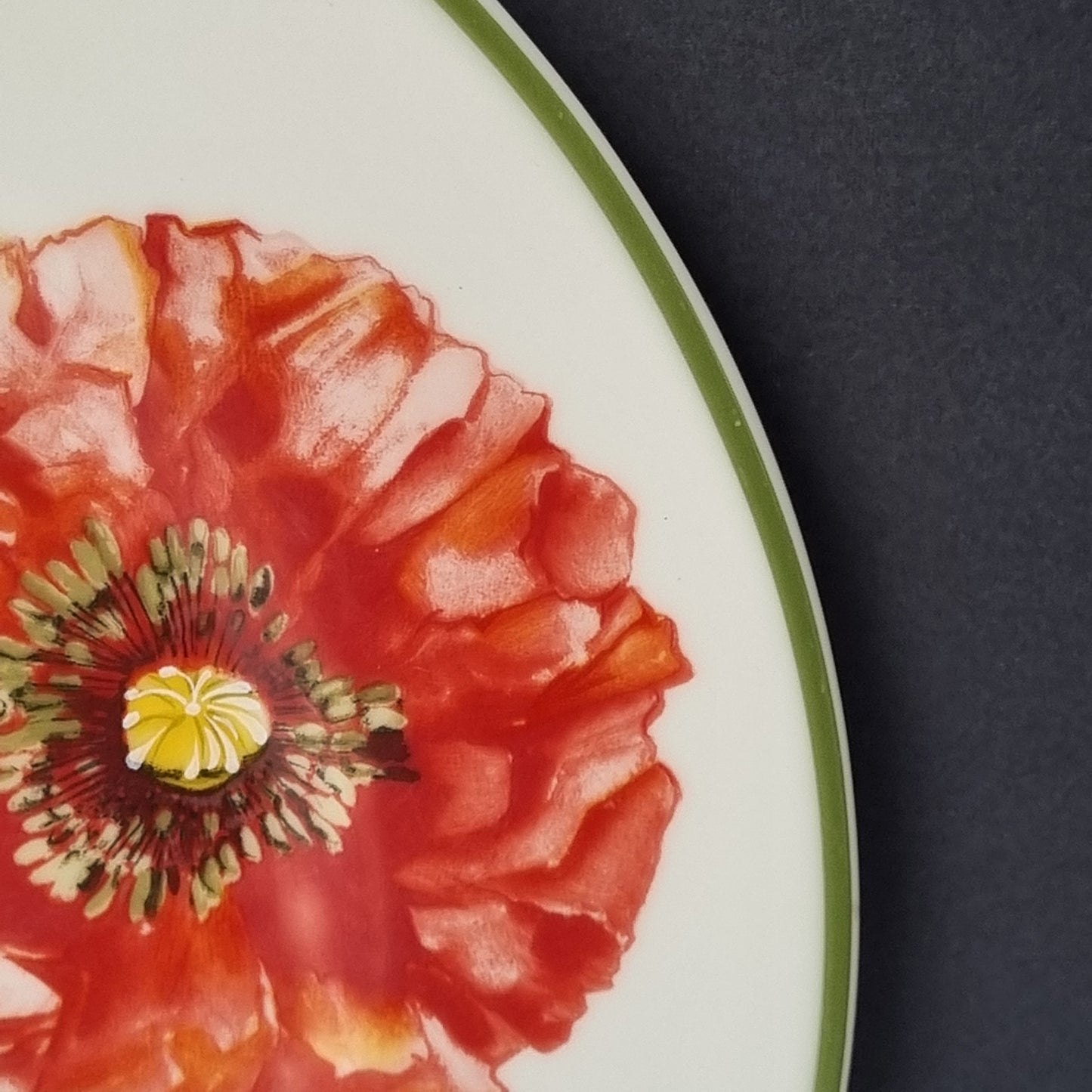 6 Bajoplatos Villeroy & Boch Flora Poppy – iconicavintage